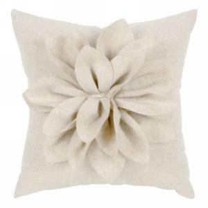 Cream col. cushion w/3D flower – Northern Interiors - CA