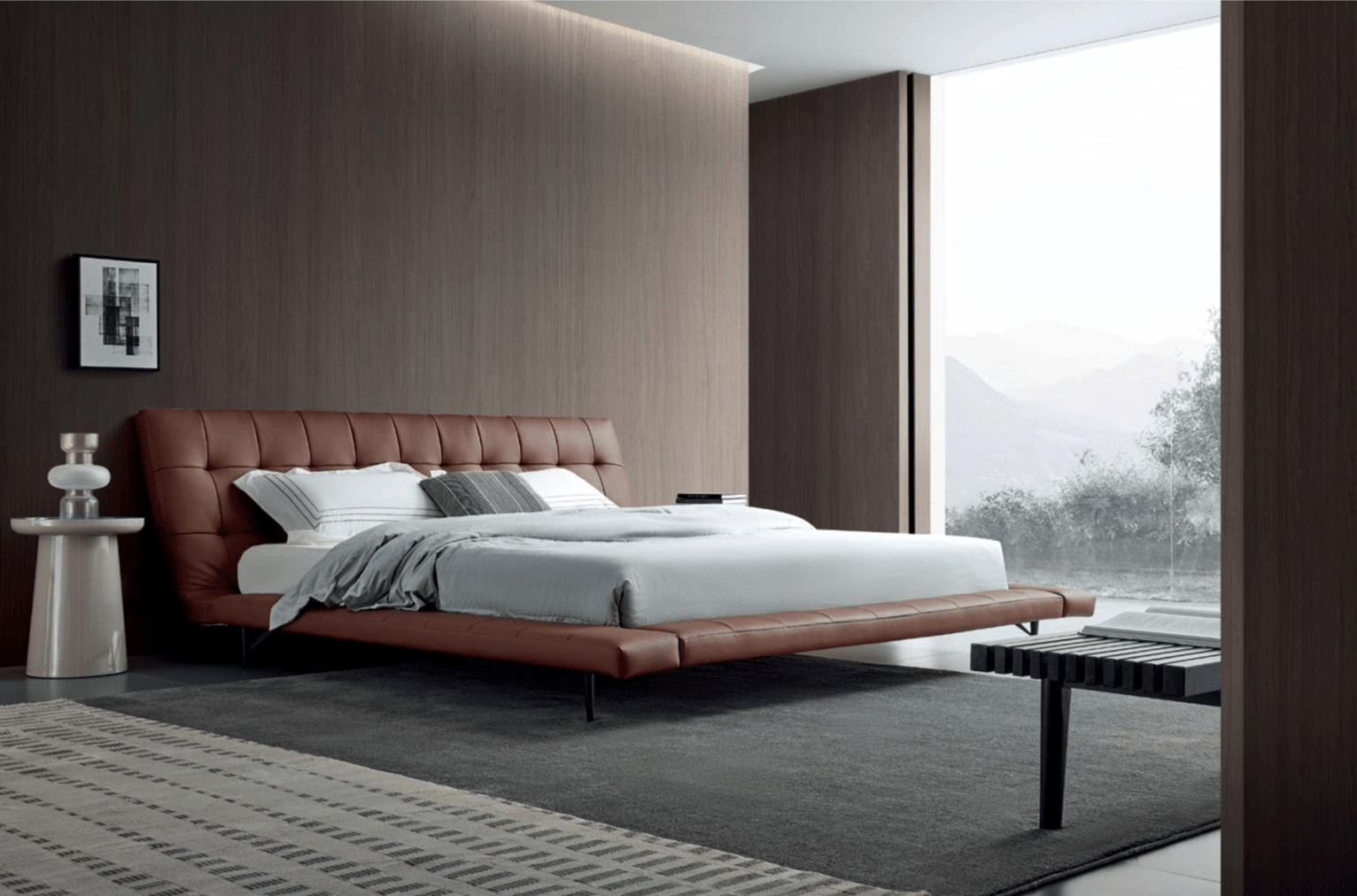 Genuine Leather Luxury Bed frame – Northern Interiors - CA