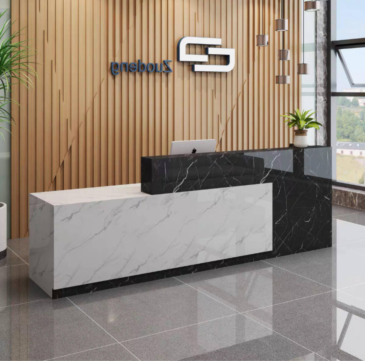 Modern Custom Design Manufactured Reception Desks – Northern Interiors - CA