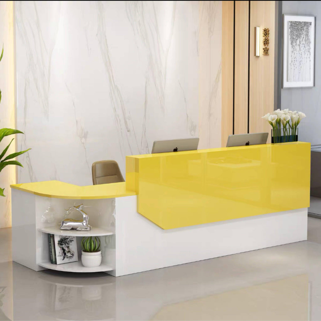 Modern Reception Desk with Display Shelf – Northern Interiors - CA